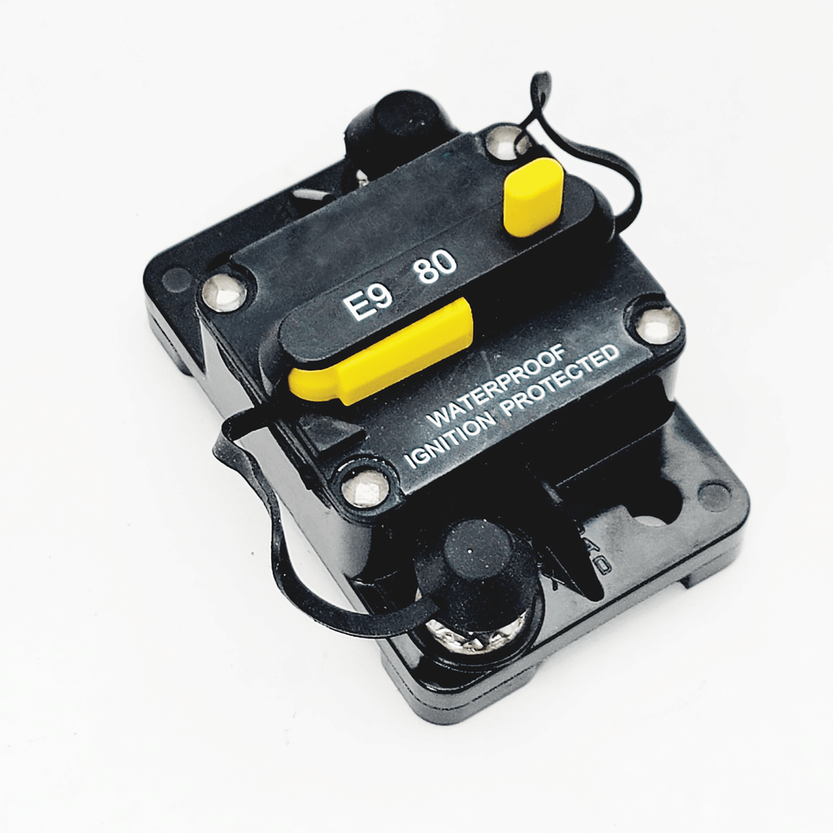 80A Hi-Amp Circuit Protector (Breaker) 1/4" Stainless Steel Studs, Sur ...