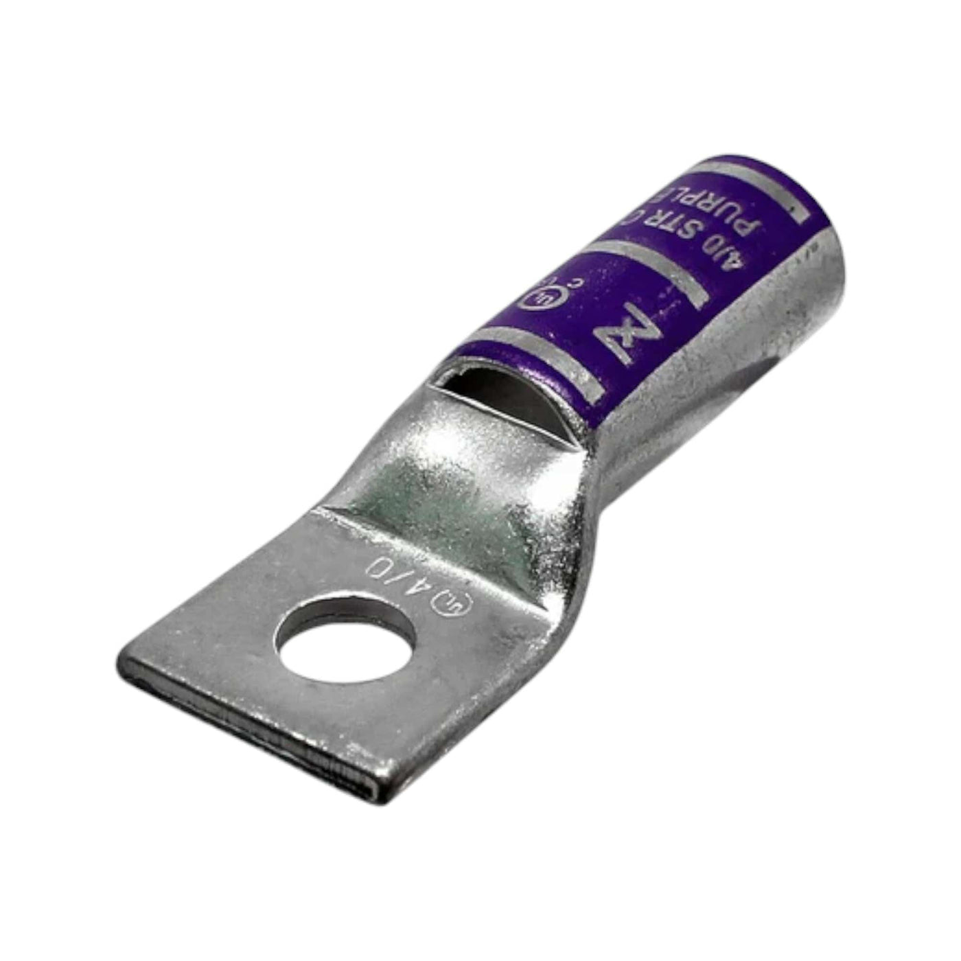 Copper Long Barrel One Hole Compression Lug 4/0 AWG 1/4-inch Bolt Size ...