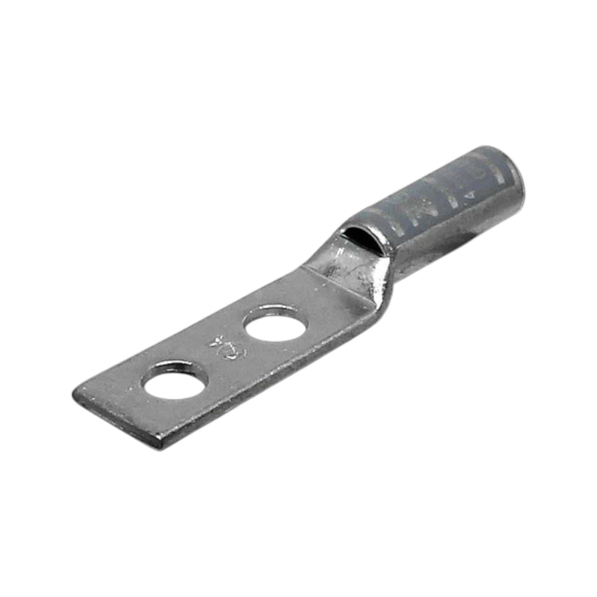 Copper Long Barrel Two Hole Compression Lugs 4 AWG 1/4-inch Bolt Size ...