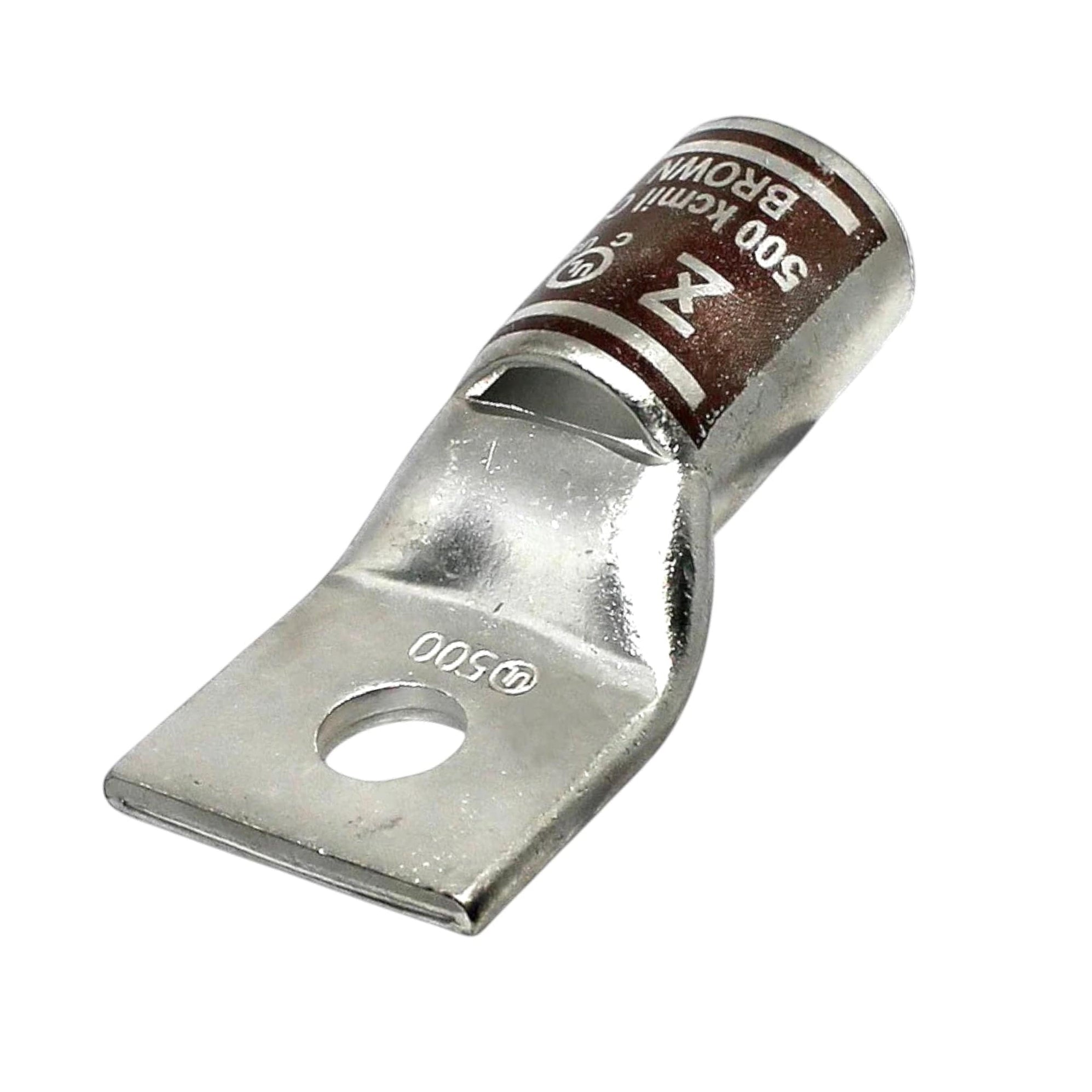 Copper Short Barrel One Hole Compression Lugs 500 MCM 3/8-inch Bolt Si ...