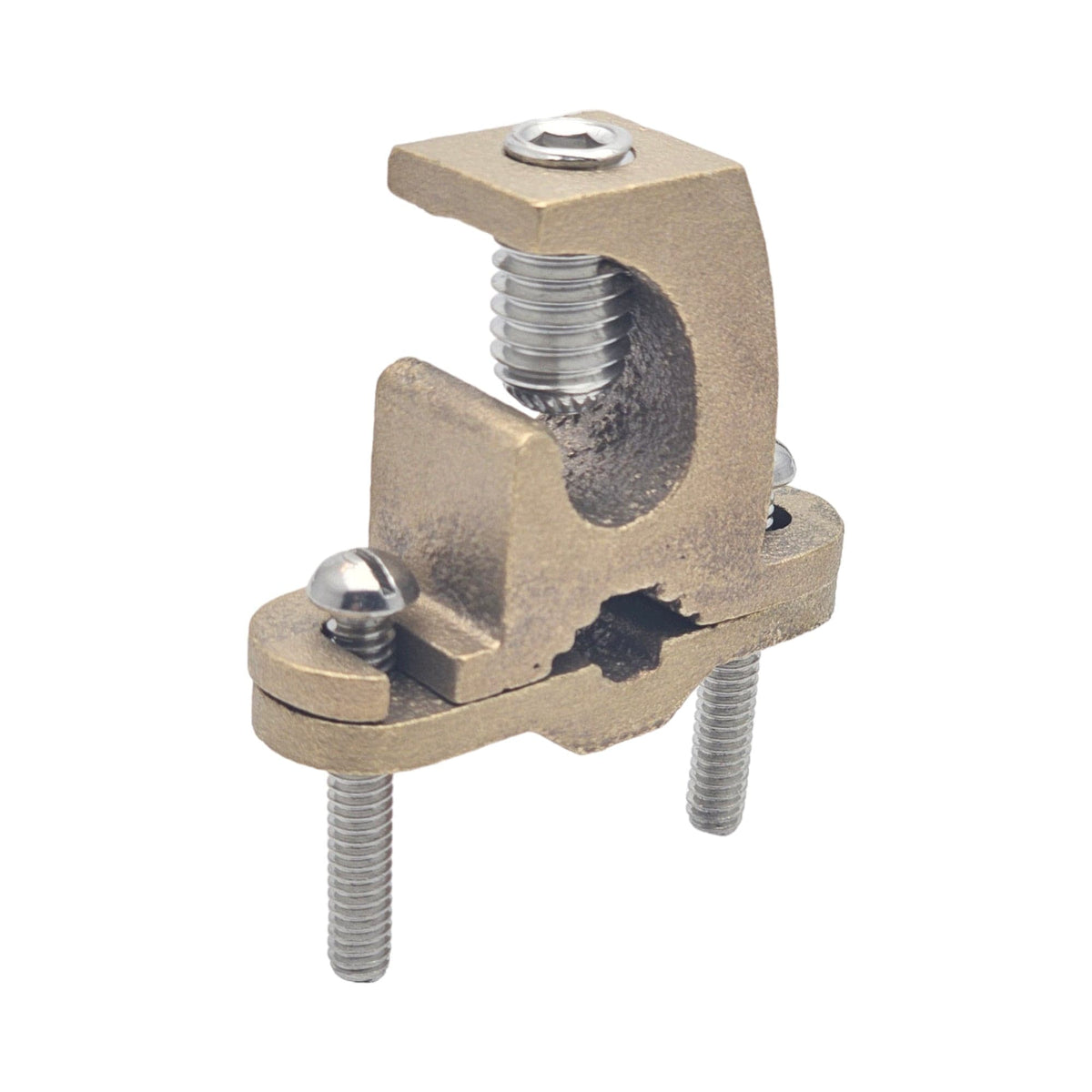 Ground Lay in Rebar Clamp 8 AWG- 4/0 AWG Wire Range 1/2 - 1" Pipe Size ...