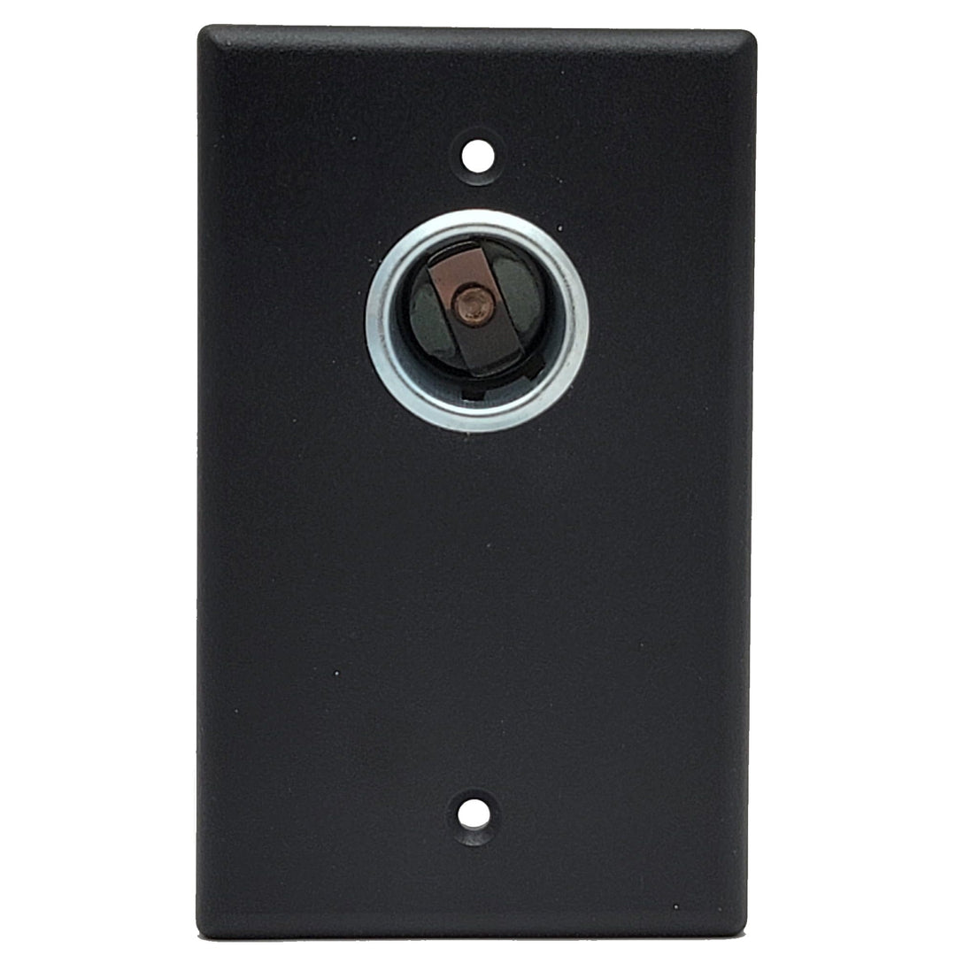 12 Volt Universal Outlet Wall Plate | Black – Conversions Tech
