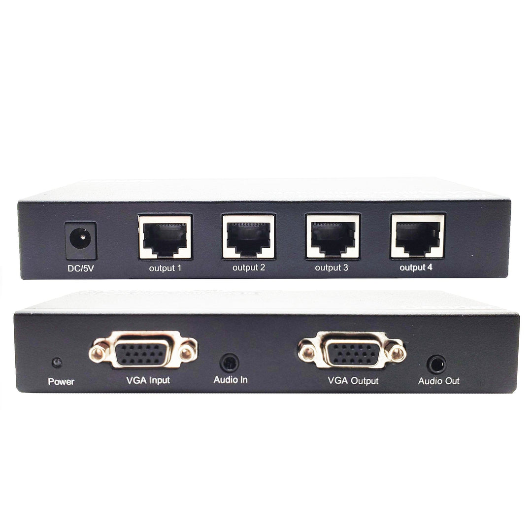 VGA Extender | Splitter 4 way | extends vga over cat5 900 feet ...